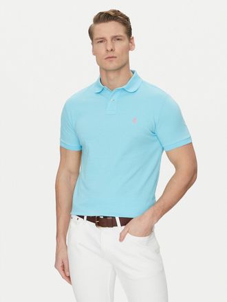 Polo Ralph Lauren Poloshirt Core Replen 710782592 Blau Custom Slim Fit
