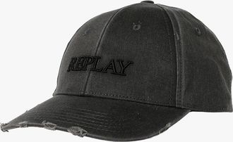 Replay Casquettes d&eacute;lav&eacute; &agrave; d&eacute;tails destroy