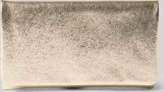 Abro Clutch aus echtem Leder mit Strukturmuster