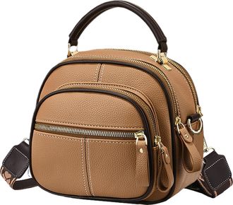 Generic Multifunktionale Umh&auml;ngetasche aus Leder, einfache Umh&auml;ngetasche aus Leder | Moderne Umh&auml;ngetasche f&uuml;r M&auml;dchen, Hobo f&uuml;r Damen mit verstellbarem Schul