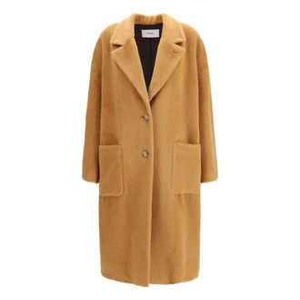 Lardini Langer Mantel aus Alpaka-Wollmischung - - Coats - Damen - Braun - S
