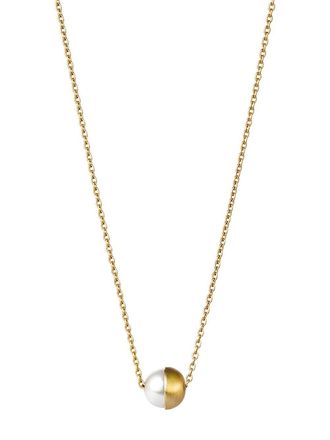 Shihara collier Half Pearl 90&deg; - M&eacute;tallis&eacute;