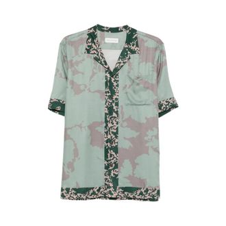 Dries Van Noten Kurz&auml;rmeliges Hemd - - Shirts - Herren - Gr&uuml;n - S