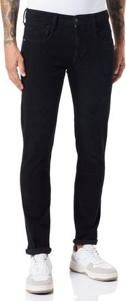 Replay Herren Jeans Anbass Slim-Fit, Black 098-1 (Schwarz), 34W / 30L