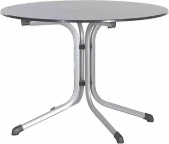 Sieger 3145-50 Bouelvard-Klapptisch vivodur, &Oslash; 100 cm graphit Stahlgestell graphit