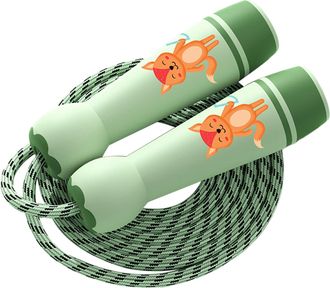 Generic Jump Seil f&uuml;r Kinder - verstellbare Baumwollschnur, leichte Springlinie | Fitness-Spielzeug mit farbigem Griff, Outdoor-Aktivit&auml;tsspiel, weiches Drehs
