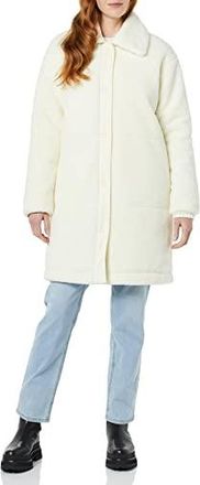 Amazon Essentials Manteau Teddy Oversize en Sherpa Femme, Blanc Cr&egrave;me, L
