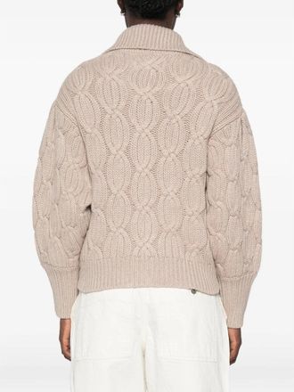 Brunello Cucinelli Cable-Knit Cardigan - Beige