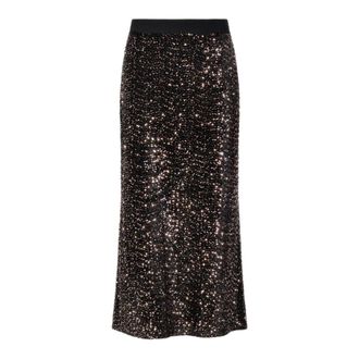 Elena Miro Femme, Jupes, Brun, Taille: 46 FR Sequined Skirt
