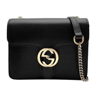 Gucci Sac bandouli&egrave;re vintage doccasion - Femme - Pre-owned - Noir - Taille: ONE Size