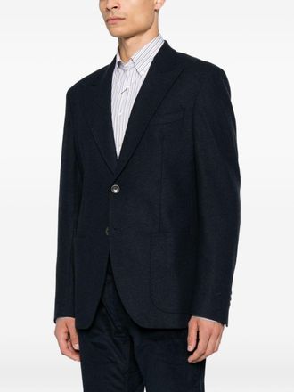 Etro Wool Blend Blazer - Navy