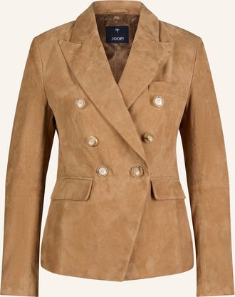 Joop Lederblazer braun