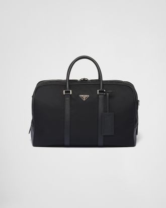 Prada Weekender aus Re-Nylon und Saffiano-Leder