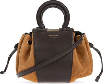 Ferragamo Femme, Sacs, Brun, Taille: ONE Size Sac &agrave; main Gancio