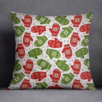 Bonamaison Le Jardin du Lin Kissenhüllen, Cotton, Mehrfarbig, 45x45