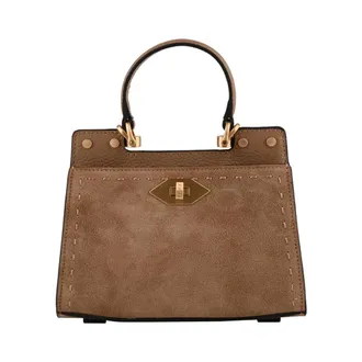 Pourchet Trianon Daim - Femme - Sacs - Brun - Taille: ONE Size