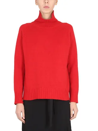 Stefano Mortari Ribbed Wool Turtleneck - Red