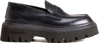 Woolrich Loafer mit runder Kappe - Schwarz