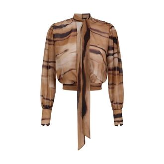 Elisabetta Franchi Damen, Blusen & Hemden, Mehrfarbig, XLGr&ouml;&szlig;e