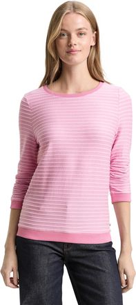 Tom Tailor Sweatshirt mit Raffarm & Streifenmuster