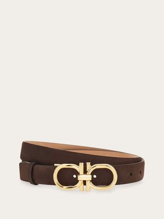 Ferragamo Damen Verstellbarer Gancini-G&uuml;rtel Braun