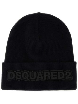 Dsquared2 bonnet brodé - Noir
