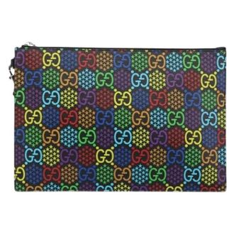 Gucci Pre-owned Canvas Clutch - - Pre-owned - Damen - Mehrfarbig - ONE SIZE