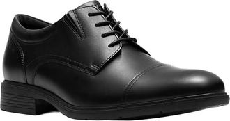 Clarks Steadwell Casquette Oxford pour homme, cuir noir, 45.5 EU