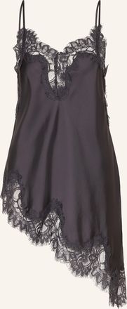 Riani Riani Satintop Mit Spitze schwarz