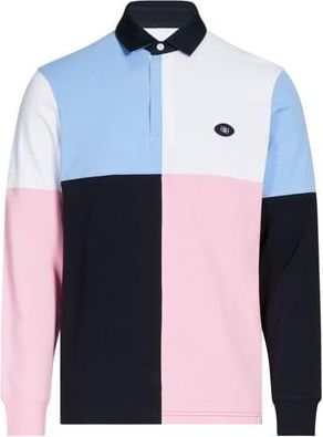 Eden Park Polo droit en jersey de coton &eacute;pais colorblock