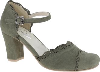 Hirschkogel Damen 3007836 Pumps, Grün (Khaki 046)