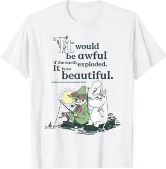 Moomin If The World Exploded Comet In Moomland Snufkin Zitat T-Shirt