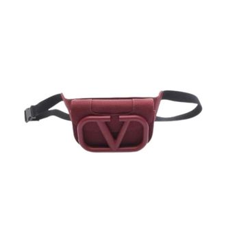 Valentino Pre-owned Super Vee Canvas G&uuml;rteltasche - - Pre-owned - Damen - Rot - ONE SIZE