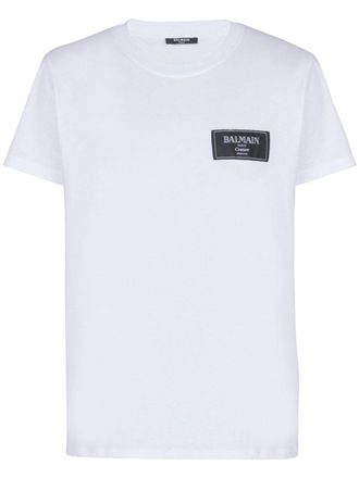 Balmain t-shirt Coture Label - Blanc