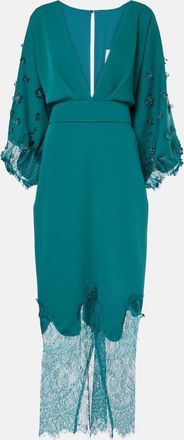 Costarellos Midikleid mit Spitze