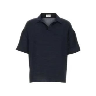 Saint Laurent Blaue Nacht Hemd 4102 - - Tops - Herren - Blau - M