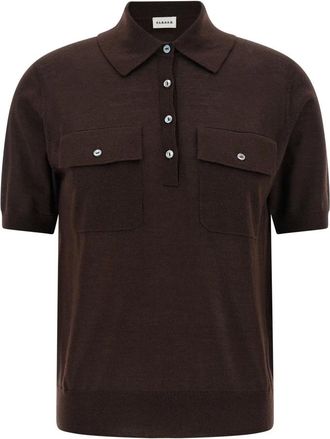 P.A.R.O.S.H. P.a.r.o.s.h., Femme, Tops, Brun, Taille: 36 FR Polo Chemises