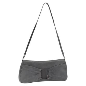 Ferragamo Pre-owned Wildleder handtaschen - - Pre-owned - Damen - Grau - ONE SIZE