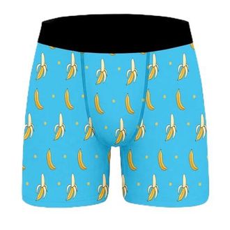 Generic Slip imprim&eacute;, sous-v&ecirc;tements confortables au quotidien, sous-v&ecirc;tements sans coutures, mat&eacute;riau doux et respirant, couverture compl&egrave;te., bleu, 3XL