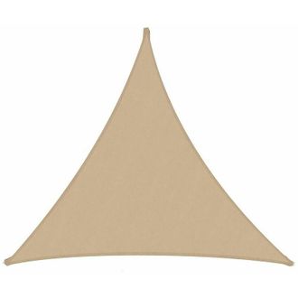 Vacchetti Voile dombrage imperm&eacute;able de jardin Triangulaire Sable 3,6x3,6x3,6 m en Polyester