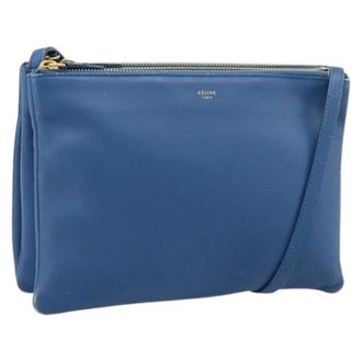 Celine Sac bandouli&egrave;re vintage doccasion - Femme - Pre-owned - Bleu - Taille: ONE Size