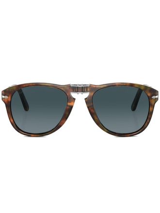 Persol lunettes de soleil Steve McQueen &agrave; monture ronde - Vert