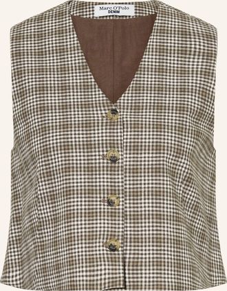 Marc O'Polo Denim Marc Opolo Denim Blazerweste Mit Leinen braun