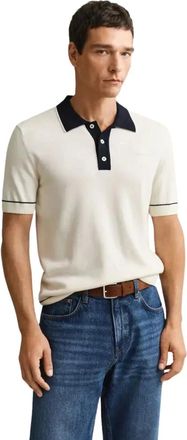 GANT Homme, Tops, Beige, Taille: XL Polo en Coton Modal