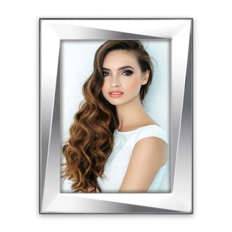 ZEP srl Tischrahmen aus Silver Plated f&uuml;r Fotos 20 x 25, horizontal positionierbar, versilbert, hergestellt in Italien