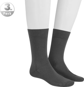 Hudson Herren Socken grau Baumwolle & Mix unifarben