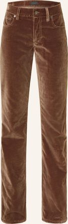 Haikure Haikure Bootcut-Hose Carly Aus Samt braun