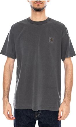 Carhartt Work in Progress Homme, Tops, Noir, Taille: M S/S Nelson T-shirt