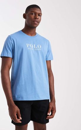 Polo Ralph Lauren T-shirt confort avec logo sur le devant - Bleu moyen
