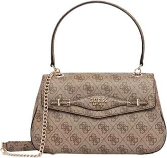 Guess Femme, Sacs, Beige, Taille: ONE Size Petit Sac &agrave; Main avec Rabat Magn&eacute;tique